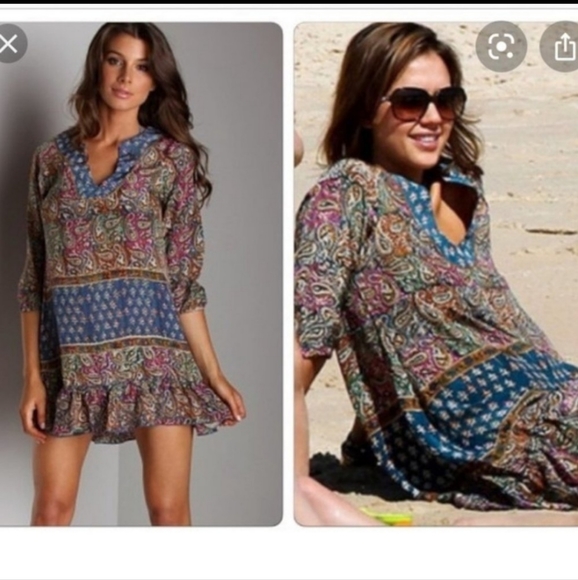 Tolani | Dresses | Tolani Silk Paisley Ginger Tunic Topdressm | Poshmark